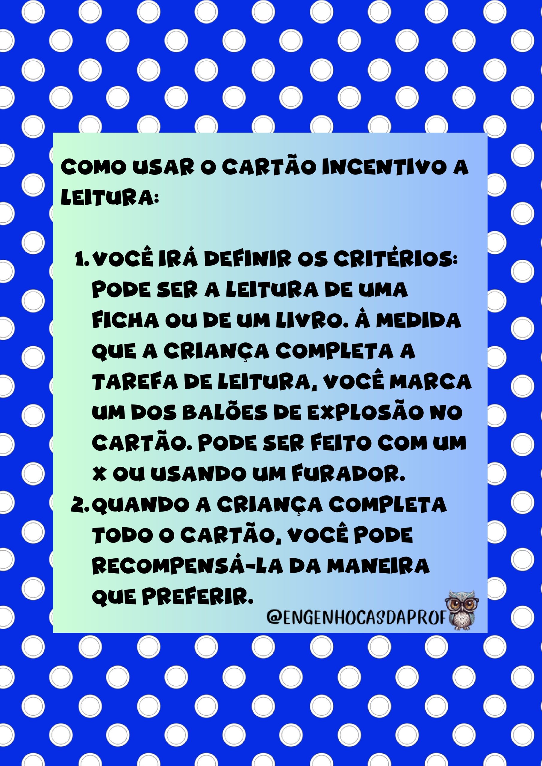 Incentivo: Super Leitor – Arquivo Gratuito – Engenhocas da Prof